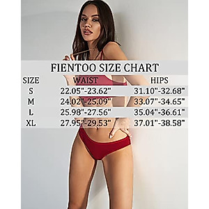 FINETOO 6 Pack Cotton Thongs for Women Breathable Low Rise Bikini Panties Womens Thong Underwear Sexy S-XL