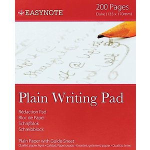 Just Stationery 100 Sheet Plain Duke Pad