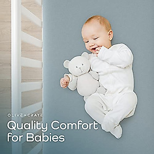 Olive + Crate Crib Sheets Luxury Eucalyptus Tencel | Naturally Organic Pure Ultra Soft and Breathable | Boys and Girls | Baby and Toddler | Deep Pockets | Rose Blush