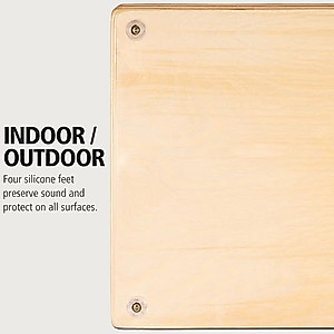 Meinl Artisan String Cajon with Ebony Burst Frontplate / Baltic Birch Body - MADE IN SPAIN - Soleá Line, 2-YEAR WARRANTY (AESLEYB)