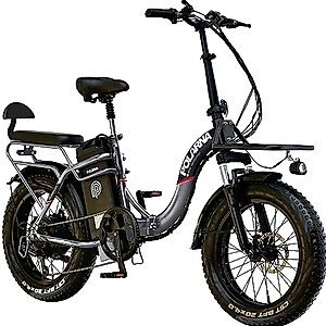 POLARNA Electric Bike for Adults 20" ebike 750W Motor Samsung 48V 30Ah Removable Battery Fat Tire Electric Bike Mountain Beach Snow Bike 30MPH…