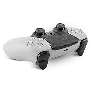 TouchProtect Black Hex Pro Bundle for PS5 | Dualsense Edge & Standard Dualsense Textured Trackpad Skin Combo Pack.