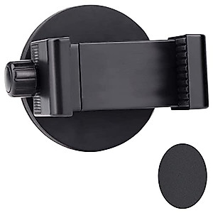 Mippko Magnetic Motorcycle Phone Holder,Strong Magnetic Attracts Tank, Non-Slip & Anti-Scratch,Compatible with 3.5~7.5" iPhone/Samsung Galaxy/Nexus/HTC/LG, One Adhesive Metal Plate Attached