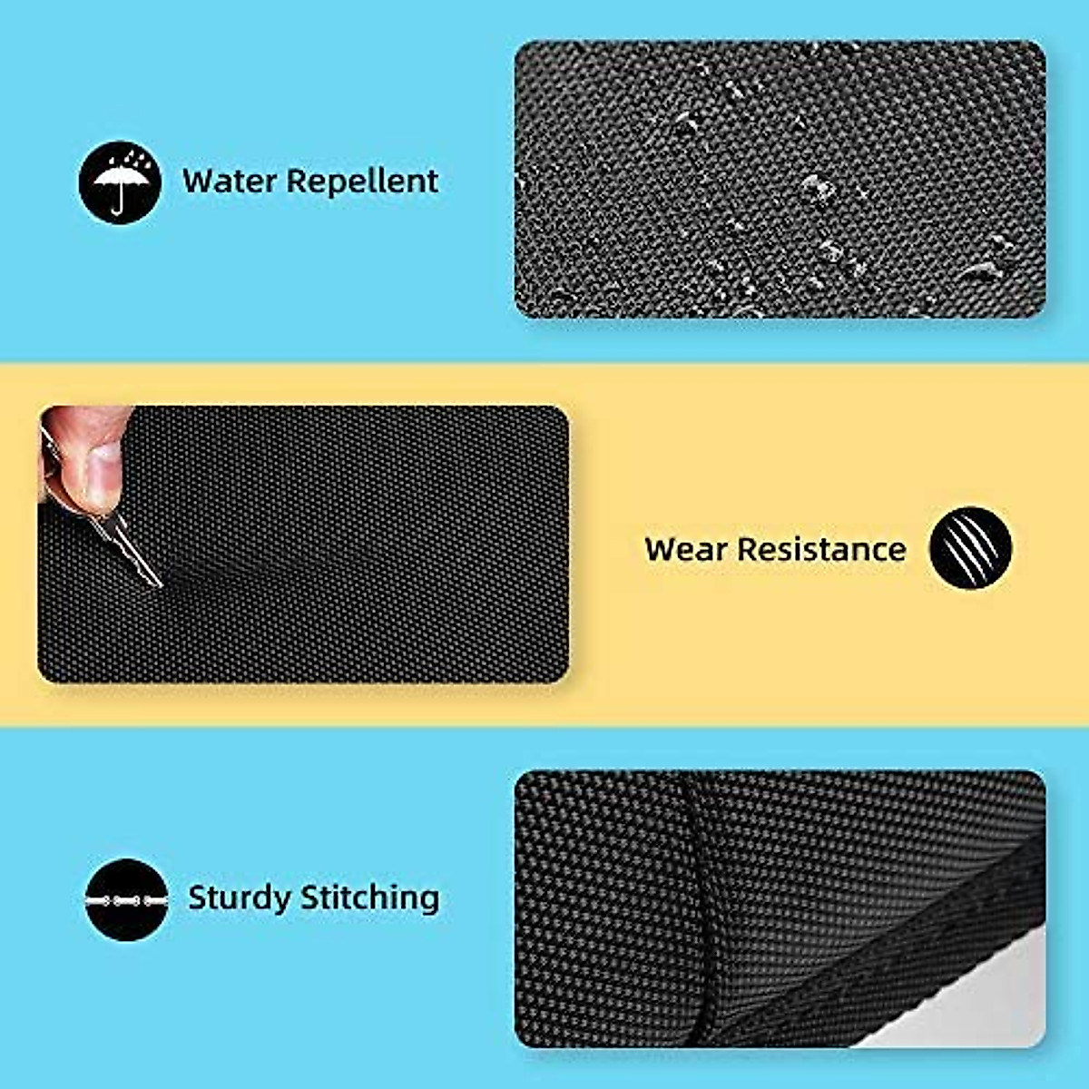 KEMIMOTO ATV Tank Bag Waterproof Warm/Cooler ATV accessories Motorcycle Saddle Bag Compatible with Sportsman Scrambler FourTrax Grizzly Snowmobile Bicycle