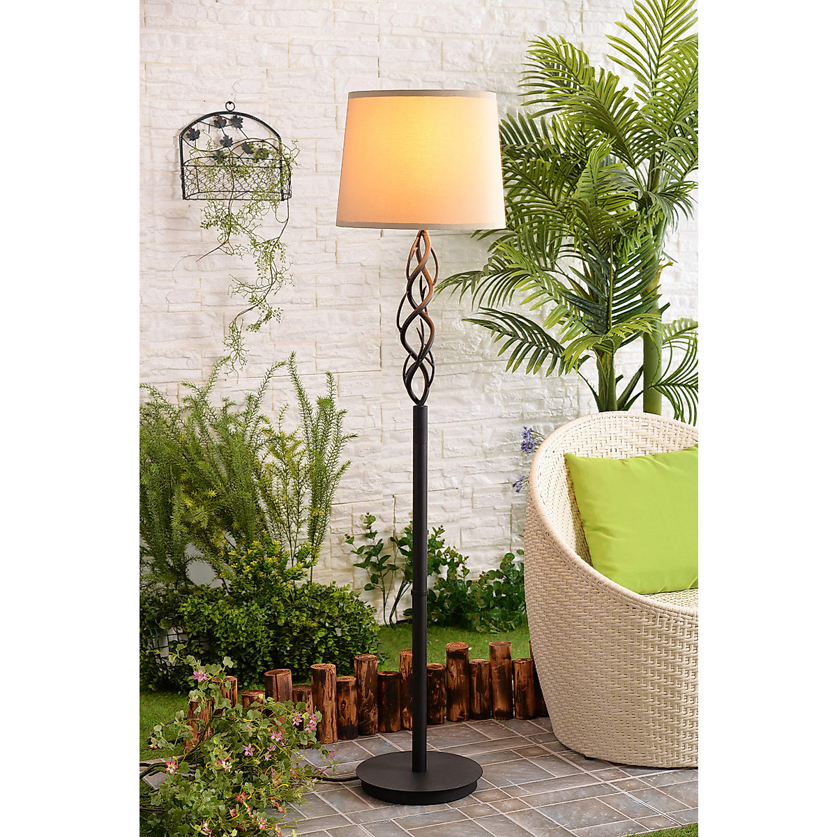 Kenroy Home Rustic 6 Light Chandelier ,26 Inch Height, 28 Inch Diameter with Blackened Bronze Finish, Large