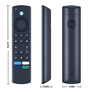 New TV Voice Remote with Mic Compatible for AMZ TV Omni Series, TV QLED Series, TV 4-Series Smart TV and TV Cube (3rd Gen)