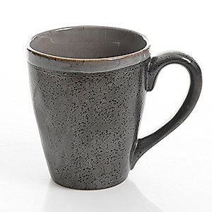 Gibson Dragonstone 16 pc Dinnerware Set Grey Stoneware, Gray -