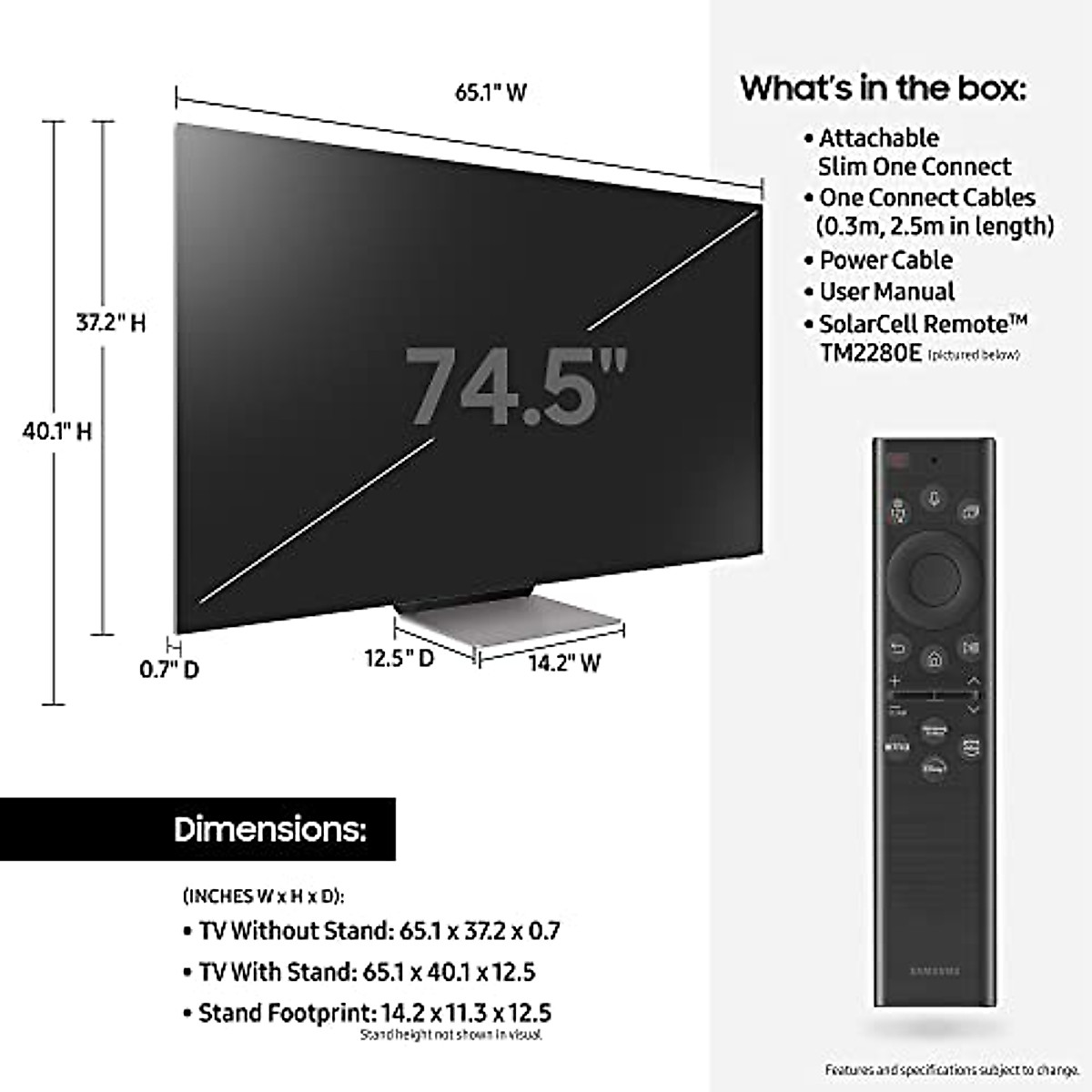 SAMSUNG 75-Inch Class Neo QLED 8K QN900B Series Mini LED Quantum HDR 64x, Infinity Screen, Dolby Atmos, Object Tracking Sound Pro, Smart TV, Bluetooth with Alexa Built-In (QN75QN900BFXZA, 2022 Model)