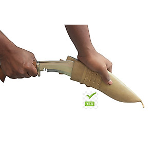 8 Inch Khukuri/Kukri Knife : Model - Iraqi Gripper Blocker, Handmade Machete, Bladed