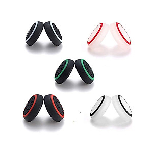 Joystick Thumbstick Cap Attachments Protective Cap Made of Silicone for PS5，PS4, Xbox 360, PS3 Controllers (8 Pairs of Mixed Colors)