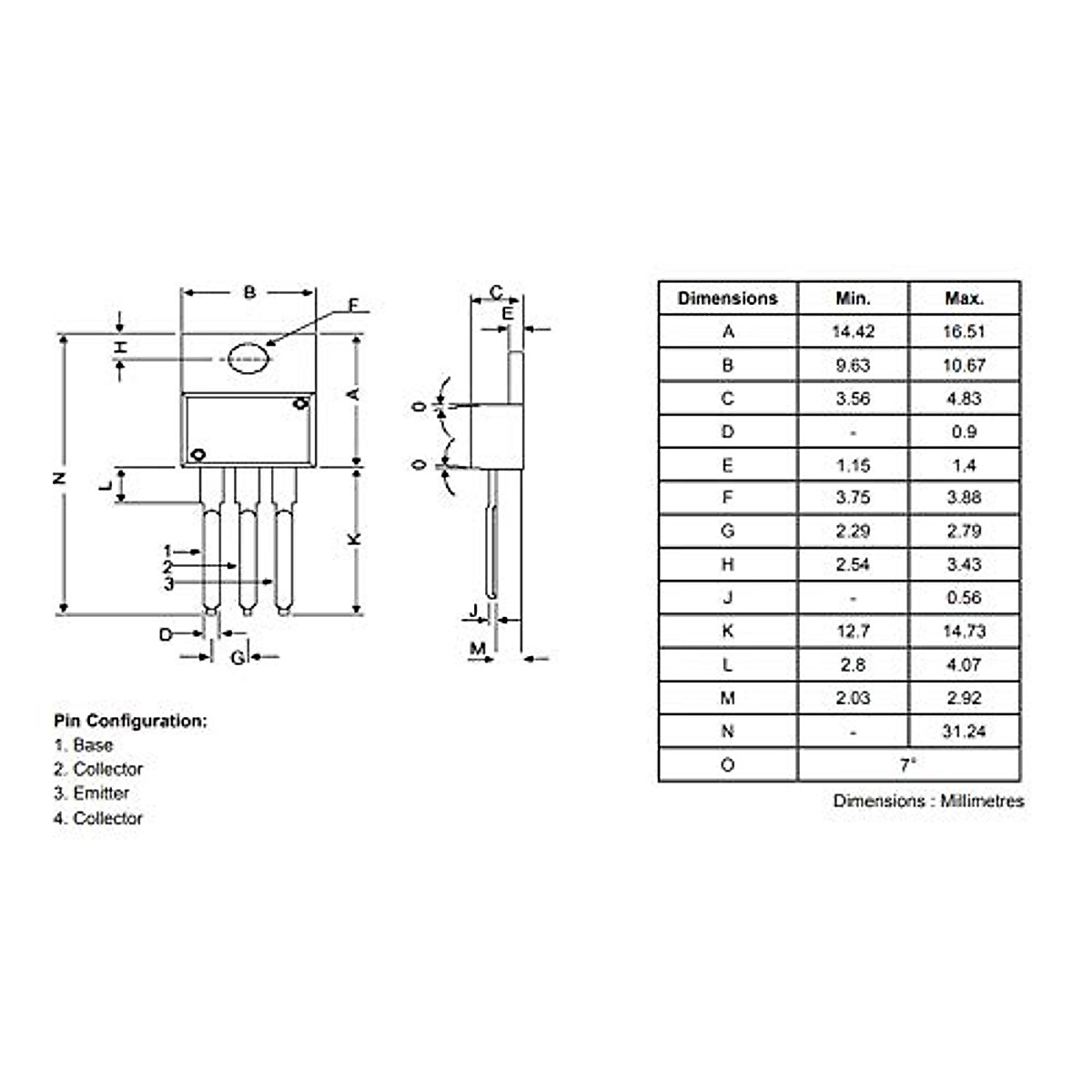 TIP41C TIP41 NPN Audio Power Amplifier Transistor 100V 6A 1 Pack