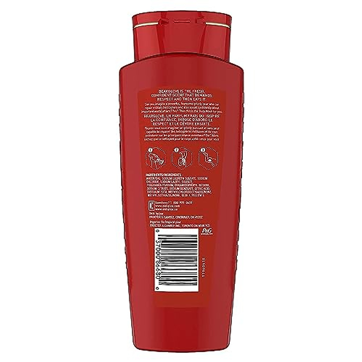 Old Spice Wild Bearglove Scent Body Wash for Men, Red 16 Oz, Packaging may vary Red