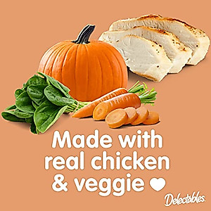 Hartz Delectables Savory Broths Chicken & Veggies Lickable Wet Cat Treats, 12 Count