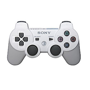 PS3 Dualshock 3 wireless controller - White (Renewed)