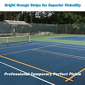 Tiga Pickleball Lines, 3 Pack, Yellow, Polypropylene (PP), No Measurement Required (Net NOT Included)
