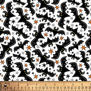 Bat Comics Cotton Fabric by The Yard
