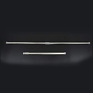 SEWACC Adjustable Closet Rod for Hanging Clothes Stainless Steel Closet Pole Closet Bar Closet Hanger Organizer Garment Storage Bar Rack 37-76 cm