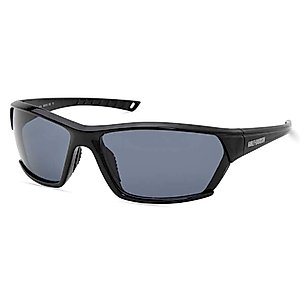 Harley-Davidson Men's Contemporary Rectangular Sunglasses, Black, 69-16-130