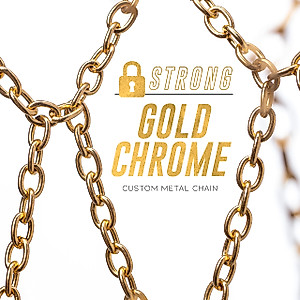 Franklin Sports Mini Basketball Hoop - Premium Gold Chrome Wall Mounted Backboard Mini Hoop with Rim + Net - Ball Included - Perfect Bedroom Accessory