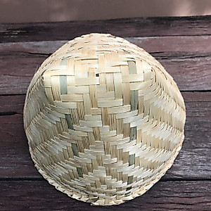 mamameya2511 Vintage Thai Handicraft Lao Cookerwear Bamboo Basket&Pot Steamer Sticky Rice Set