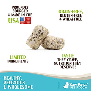 Raw Paws Freeze-Dried Green Beef Tripe for Dogs & Cats, 8-oz - Made in USA - Raw Freeze Dried Dog Treats - Free-Range Cows - Grain & Wheat Free Beef Green Tripe Cat Treats - Raw Tripe Treats for Dogs