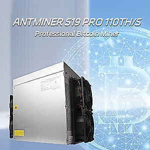 Antminer S19pro 110TH/S Bitcoin Miner S19 Pro 110TH/S BTC Miner Include PSU Power Supply - New