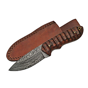 SZCO Supplies Damascus Steel Hunting Knife