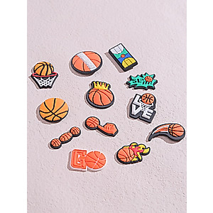 Hevmeg Sports Shoe Charms for Shoes,Baseball Softball Soccer Football Basketball Charms for Boy Girl Women Men