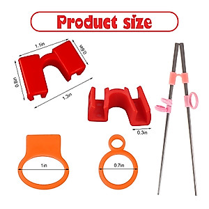 36 Pieces Chopstick Helper Training Kit Chopsticks Learning Ring Buckle Chopsticks Connector Reusable Plastic Training Chopstick Helper for Many Age Beginner Trainer or Learner