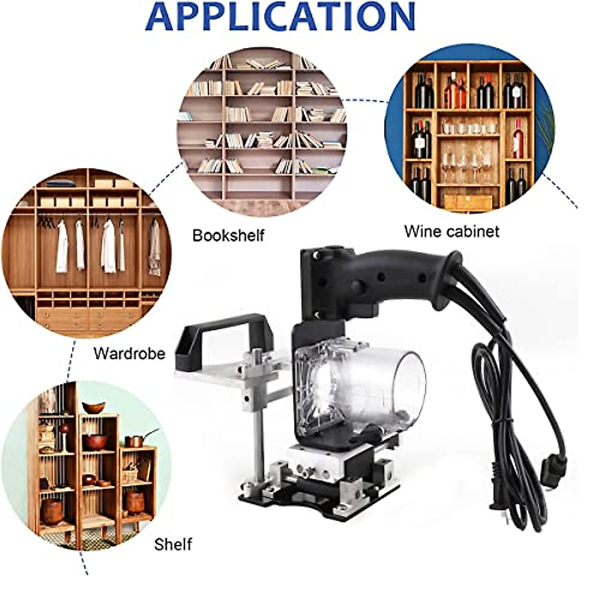 NICCOO Mortising Jig Loose Tenon Joinery System Woodworking Invisible Slotting Bracket Trimming Machine Hole Stand for for Woodworking Furniture Splicing