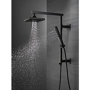 DELTA FAUCET 58410-BL Emerge 18" Angular Shower Column, Matte Black