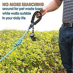 simpletome Dog Waste Bag Dispenser for Leash Belt Waterproof 1680D Oxford YKK Zipper (Grey)