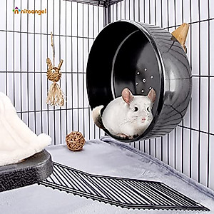 Niteangel Silent Chinchilla Exercise Wheel - 13.8'' Large Activity Running Small Animal Wheel for Chinchilla Degu or Other Similar-Sized Pets