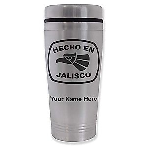 LaserGram 16oz Commuter Mug, Hecho en Jalisco, Personalized Engraving Included