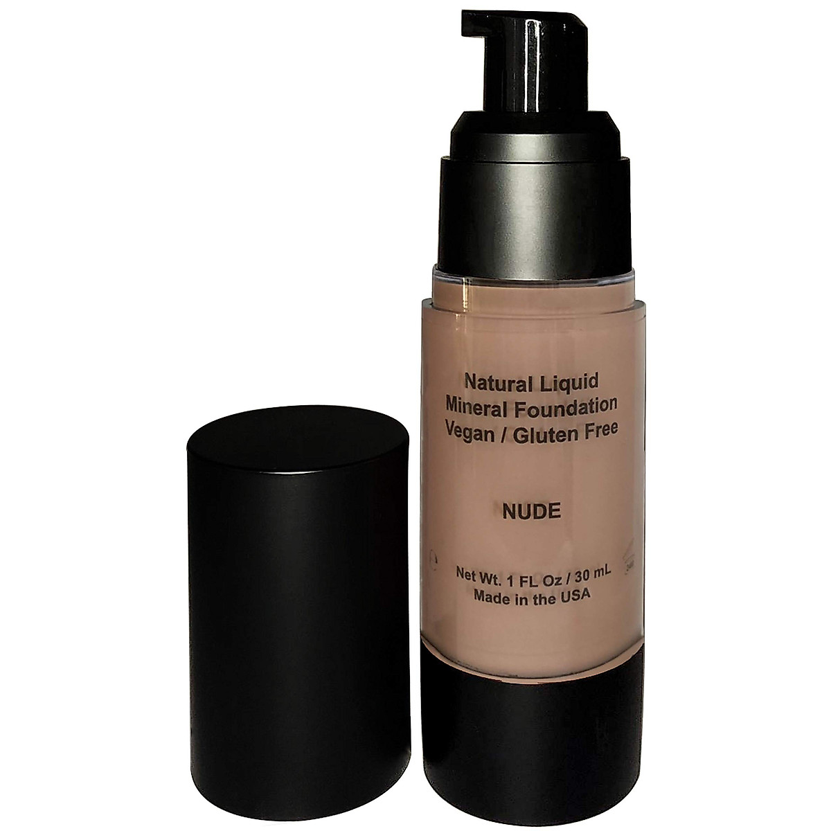 Mom's Secret 100% Natural Foundation, Organic, Vegan, Aloe Based, Natural Sun Protection, Gluten Free, Cruelty Free, Made in the USA, 1FL Oz. (Nude)