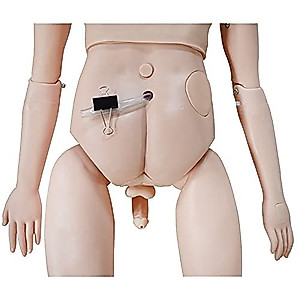 IntBuying Life Size Male Education Mannequin Model Patient Care Teaching Human Manikin Man for Education Study, Manikin for Nurse Training, Male Medical Mannequin Full Body