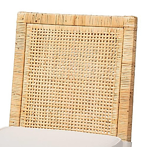 bali & pari Sofia Natural Rattan Dining Chair, One Size
