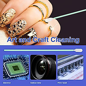 INCHOO 100pc 6.3" Double Layer Polyester Cleaning Swab Sticks for Solvent Format Inkjet Printer Roland Optical Equipment