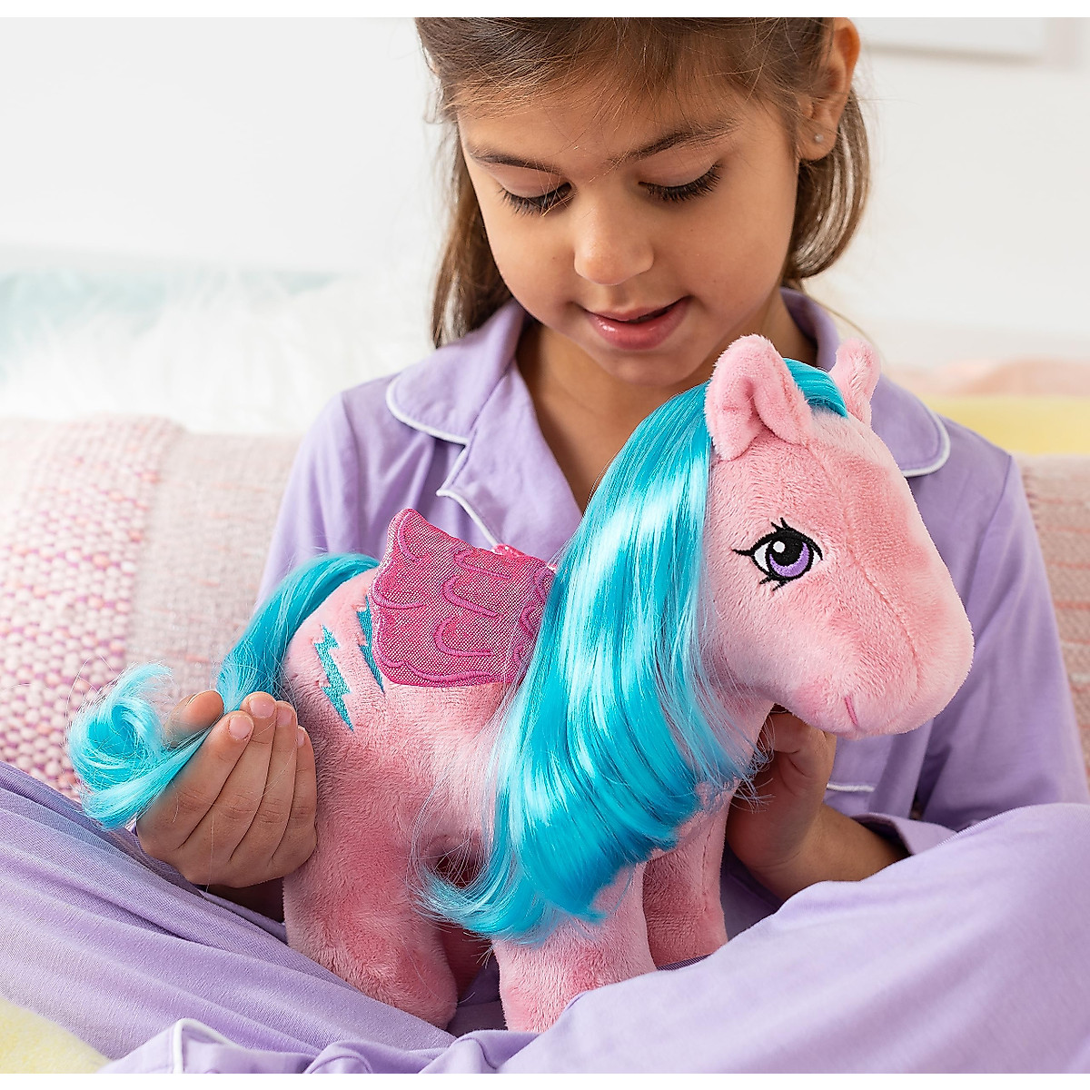 My Little Pony Unicorn and Pegasus Plush - Firefly - Collector Plushie, Retro Stuffed Toy Animal, Kid, Toddler, Girl, Boy, Mom, Birthday, Ages 3+
