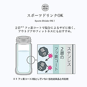 Zojirushi SM-NA60-DM Water Bottle, Stainless Steel Mug, Direct Drinking, Lightweight, Cold and Heat Retention, 20.3 fl oz (600 ml), Honey Gold