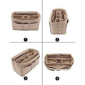 LEXSION Felt Insert Bag Organizer Bag In Bag For Handbag Purse Organizer Fits Speedy Neverful