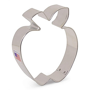 Apple Cookie Cutter, 3.5" Made in USA by Ann Clark