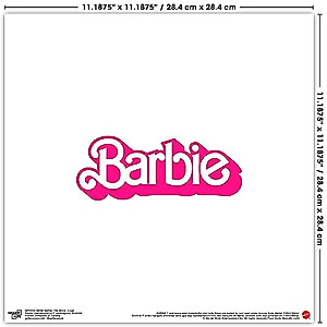 Trends International Gallery Pops Mattel Barbie: The Movie - Logo Wall Art Wall Poster, 12.00" x 12.00", Unframed Version