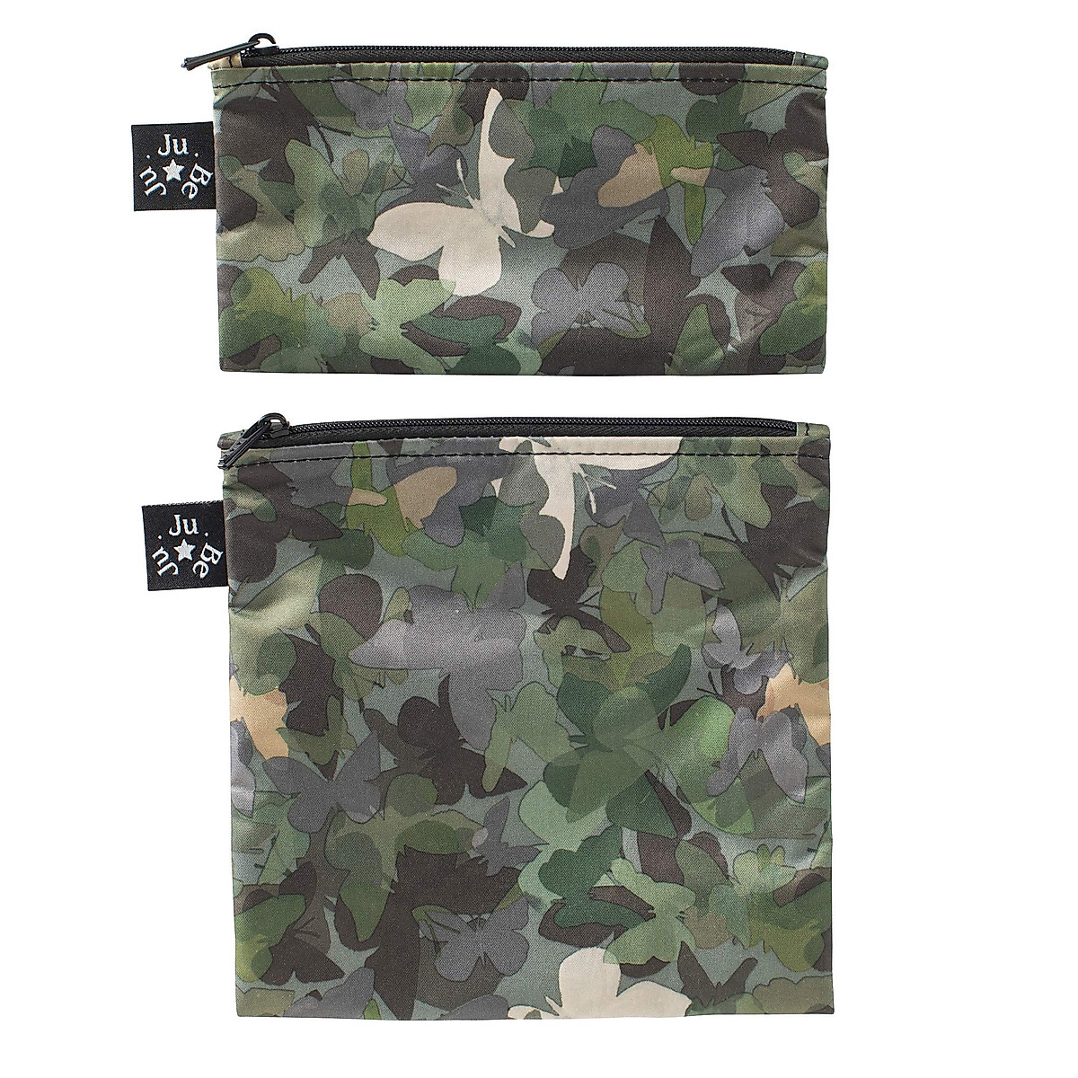 JuJuBe Be Snacky Resuable Snack Bag Set, Butterfly Forest