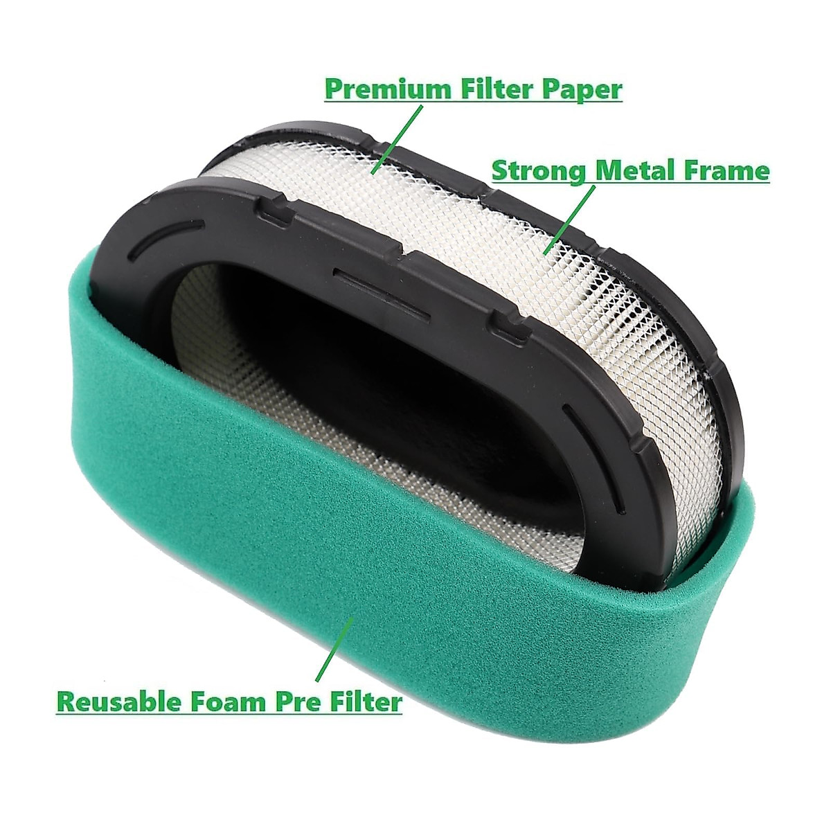 7000 Series Air Filter for Kohler,Premium 32 083 09-S Air Filter 32 083 09 32 883 09-S1 KT715 KT725 KT730 KT735 KT740 KT745 19HP-26HP Engine MTD Lawn Mower (Pack of 2)