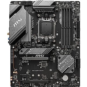 MSI B650 Gaming Plus WiFi Gaming Motherboard (AMD AM5, ATX, DDR5, PCIe 4.0, M.2, SATA 6Gb/s, USB 3.2 Gen 2, HDMI/DP, Wi-Fi 6E, Bluetooth 5.3, AMD Ryzen 7000 Series Desktop Processors)