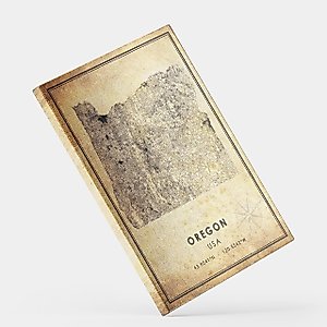 Oregon Vintage Map Print Oregon Map USA State Map Art Oregon City Road Map Poster Vintage Gift Map