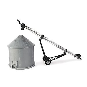 John Deere Tomy Big Farm Scale Grain Bin & Auger Set (1:16 Scale)
