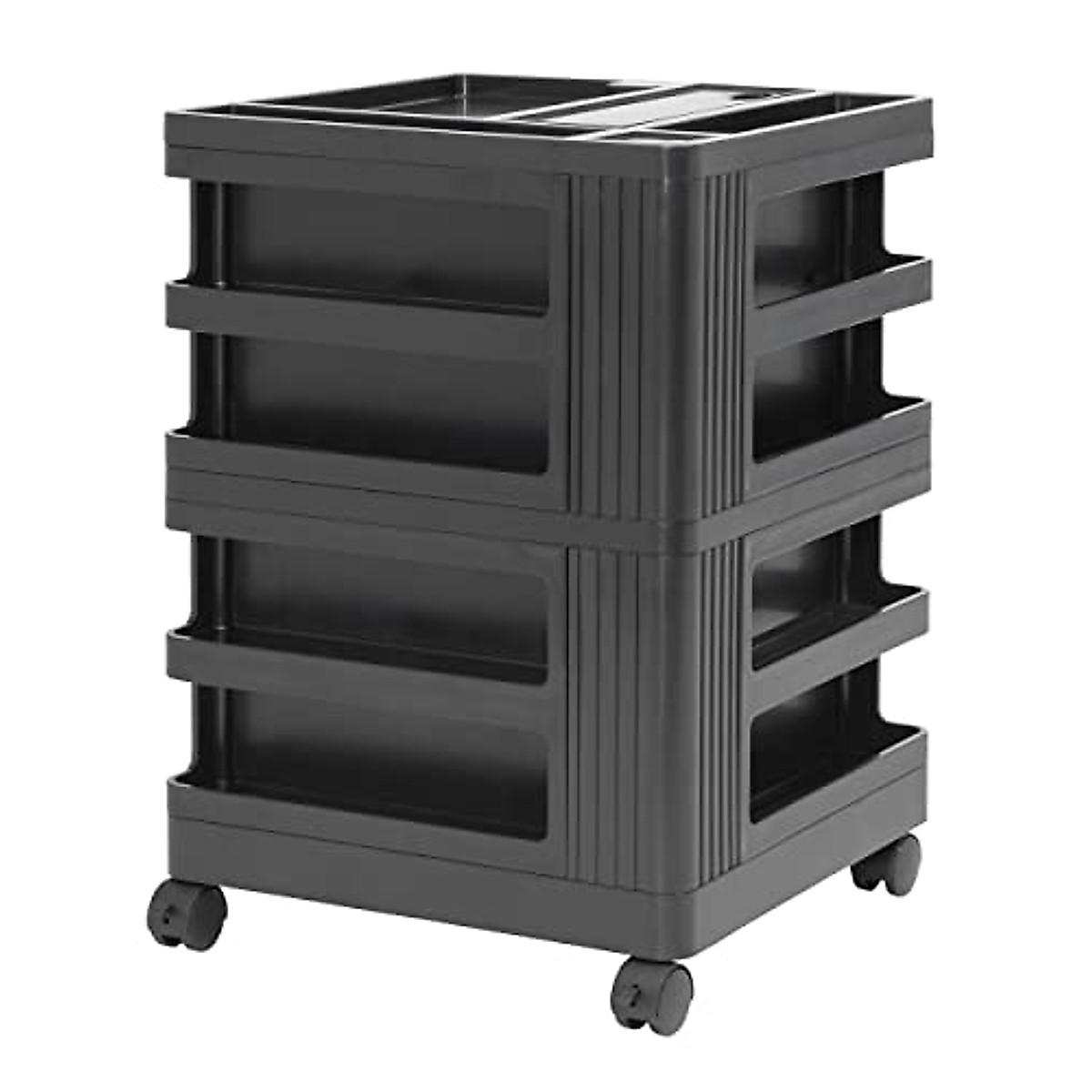 SD STUDIO DESIGNS Kubx Pro Mobile Rotating 4-Sided Storage Organizer with Multiple Compartments