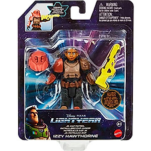 Mattel Lightyear Toys Jr. Zap Patrol Izzy Hawthorne Action Figure, 12 Points of Articulation & Accessories, 5-in Scale